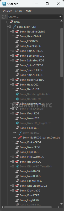 [Maya]Rigging 04 - Controller